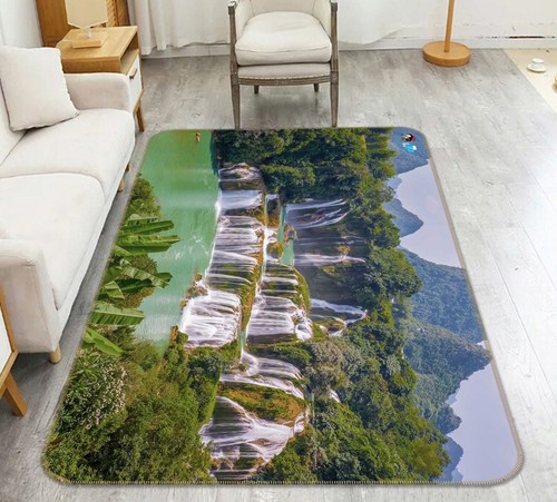 3D Waterfall Lake Trees NBC1092 Game Rug Mat Elegant Photo Carpet Mat ...
