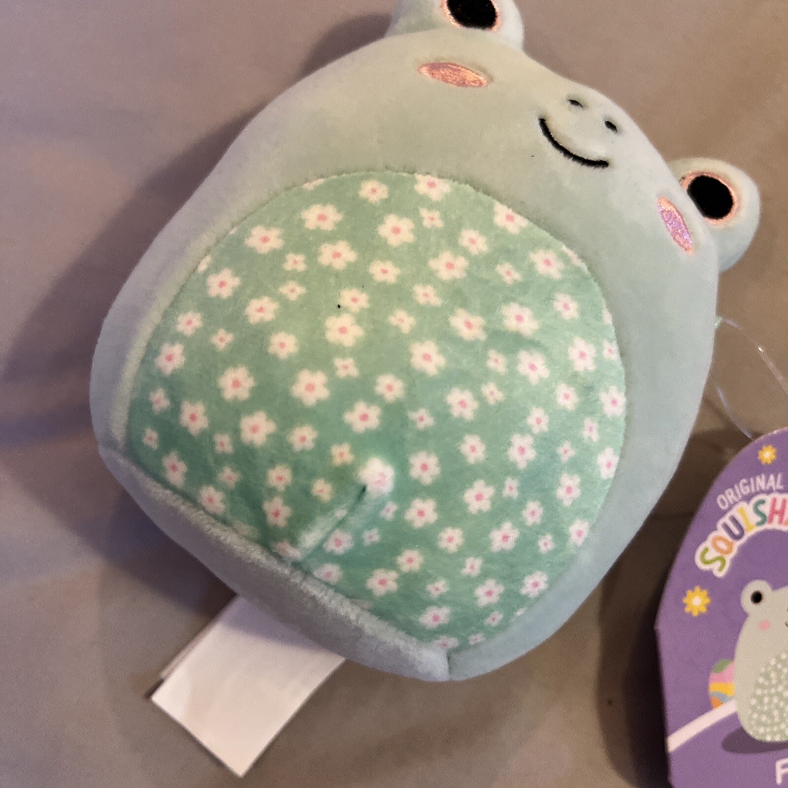 Squishmallow Frog Fritz Frog 4” Flower Belly Easter Plush Squishmallows ...