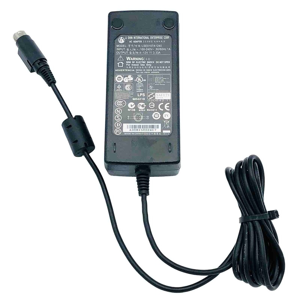 Genuine Li Shin 40W LSE0107A1240 AC Adapter 12V 3.33A Power Supply 4 ...