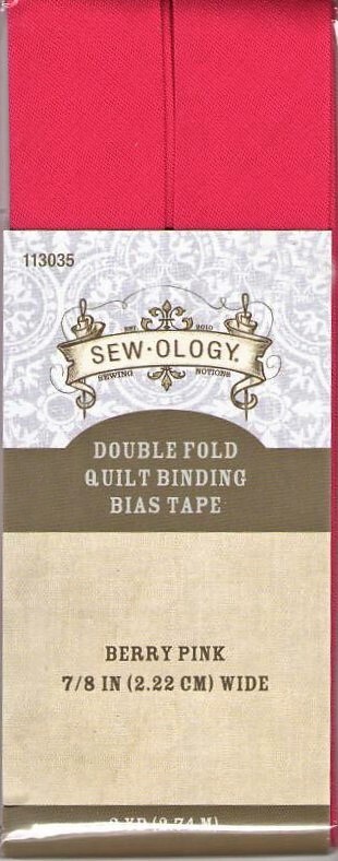 SEW-OLOGY DOUBLE FOLD BIAS TAPE - 7/8 INCH - 3 YRDS - SHIP DISCOUNT ...