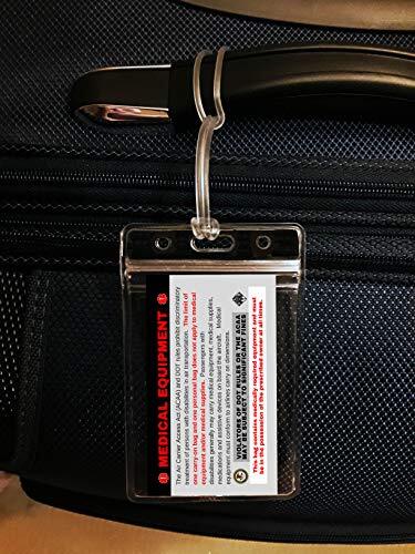 Rolling Walker Medical Equipment Luggage Tag - Handle with Care, DOT ...
