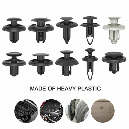 100Pcs Car Trim Clips Rivet Set Door Panel Retainer Fastener Mud Flaps ...