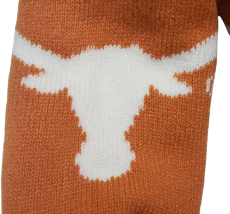 Texas Longhorns UT NCAA FOCO Women Footy Sherpa Sock Slippers Orange ...