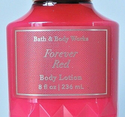 3 BATH & BODY WORKS FOREVER RED MOISTURE BODY LOTION CRUELTY FREE LARGE ...