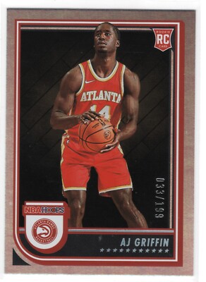 2022-23 AJ Griffin RC Panini NBA Hoops Silver #246 Rookie Hawks /199 | eBay