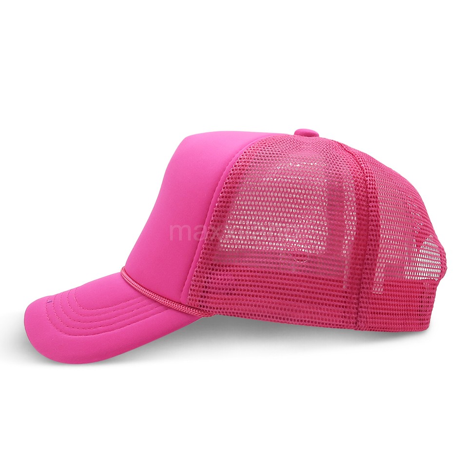 Mens Trucker Hat Mesh Foam Baseball Cap Snapback Adjustable Plain Blank ...