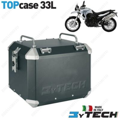 Black Aluminium Top Case MYTECH 33 Lt For BMW 800 F650GS (Twin) 2010 ...