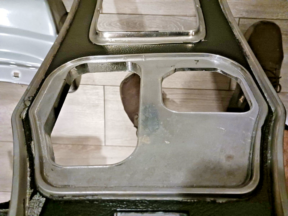 1964-67 CORVETTE C2 MIDYEAR CENTER CONSOLE TRIM PLATE 4 SPEED ORIGINAL ...