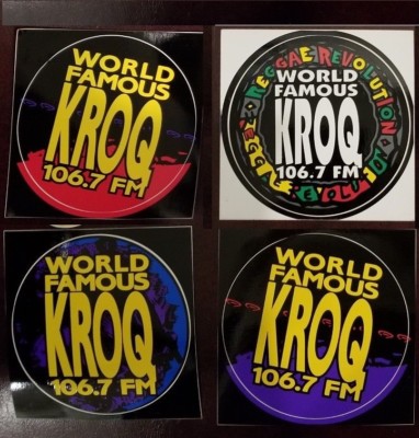 90s vintage kroq 106.7 new sticker set rare collection - Set of 4 | eBay