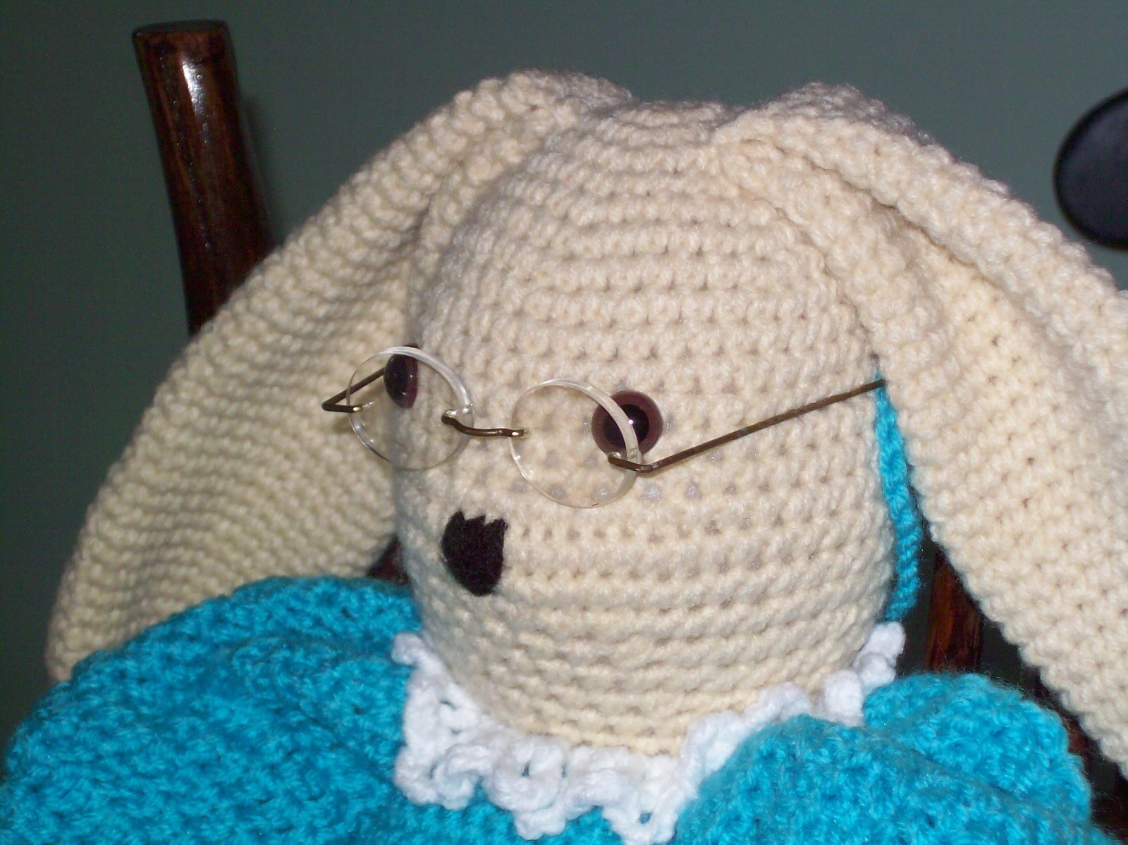 Crochet 17 in Granny Rabbit animal doll toy handmade | eBay