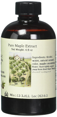 Maple Extract, pure, buttery and sweet, Gluten Free, use in desserts 4 ...