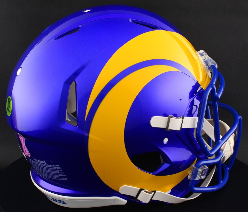 LOS ANGELES RAMS NFL Riddell SPEED Full Size Authentic Football Helmet ...