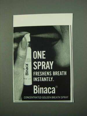 1969 Binaca Concentrated Golden Breath Spray Ad | eBay