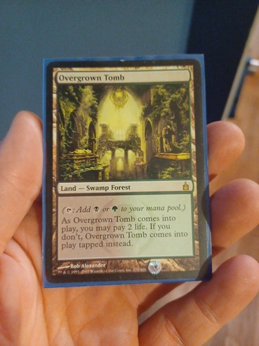 MTG Overgrown Tomb Retro Frame Shock land 407 Ravnica Remastered Magic ...