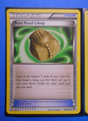 Root Fossil Lileep 87/101 Pokemon card BW Plasma Blast uncommon NM | eBay