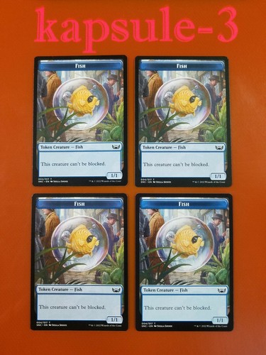 4x Fish | TOKEN 004/017 | Streets of New Capenna | MTG Magic Cards | eBay
