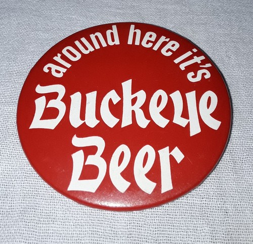 VINTAGE BUCKEYE BEER PINBACK PIN TOLEDO OHIO NICE | eBay