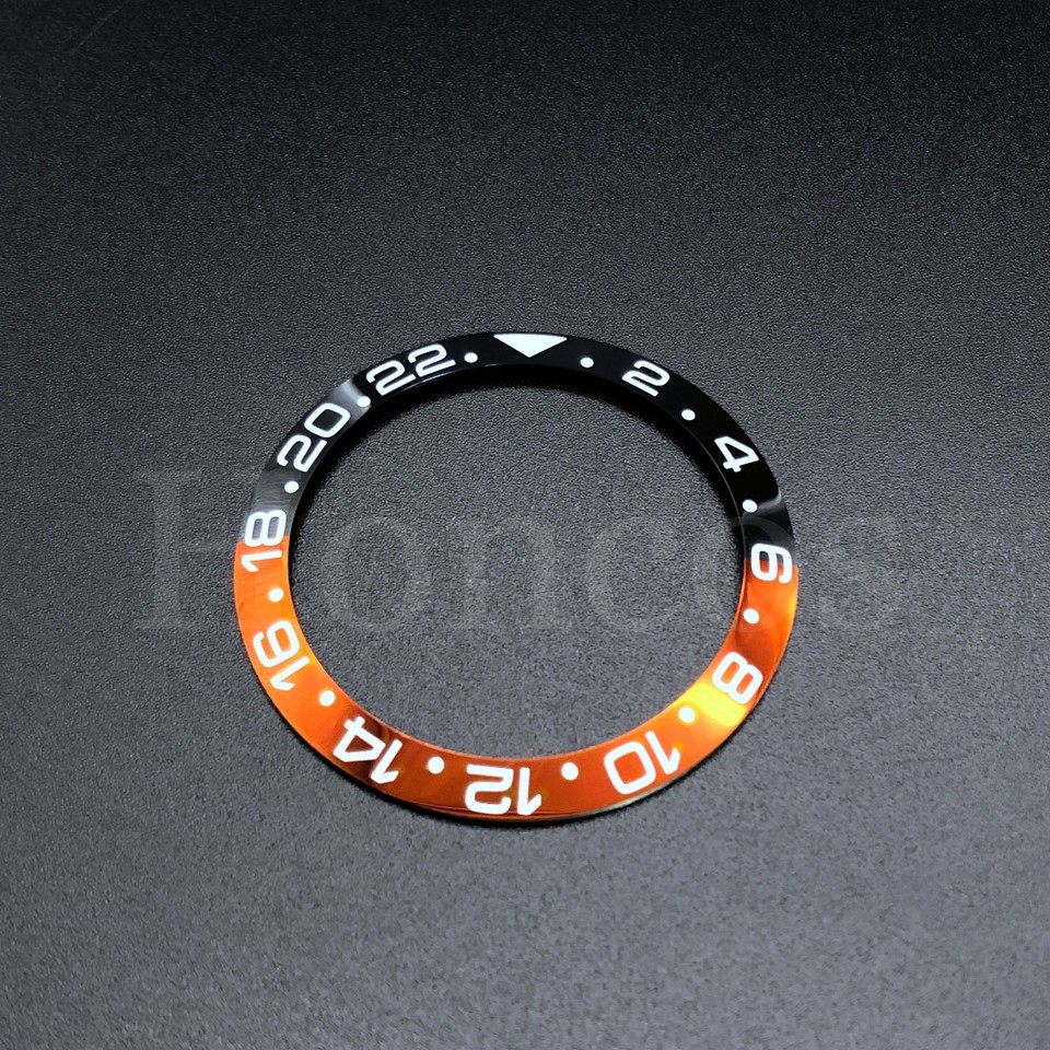 38MM Ceramic Bezel Insert Ring GMT Planet Ocean Diver Vintage fits for ...