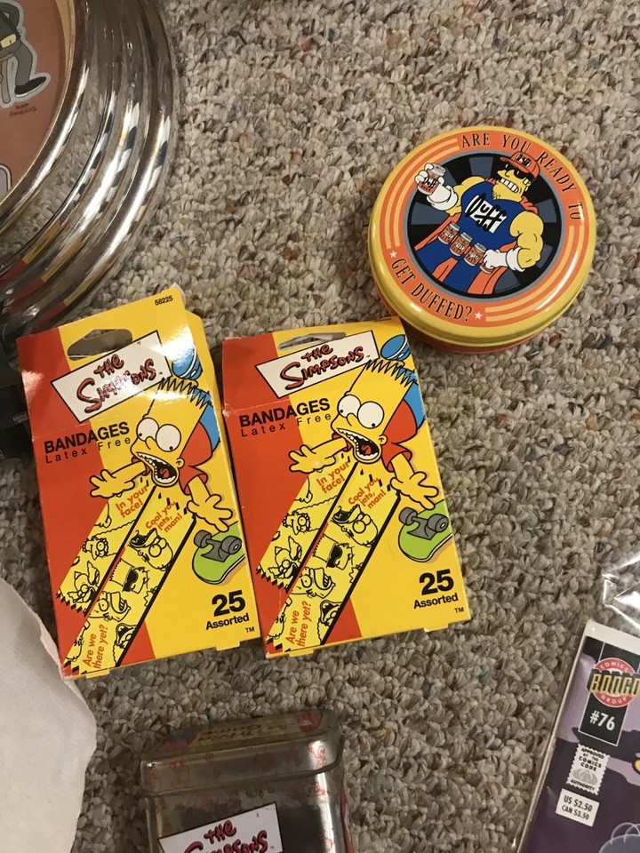 HUGE LOT OF SIMPSONS MEMORABILIA BOX 1 | eBay
