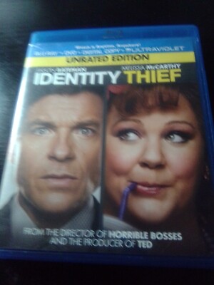 Identity Thief DVD Unrated Edition Melissa McCarthy Blu-ray 25192161452 ...