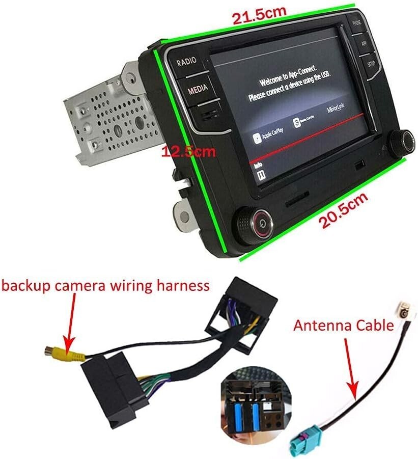 Car Stereo RCD360 PRO RCD330 Carprplay BT SD USB RVC for VW Golf 5 6 ...