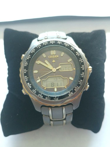 Citizen Eco-Drive C605-Q00567 Titanium World Timer – Chronograph ...