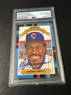 Andre Dawson autograph signed 1987 Donruss King baseball card Chicago ...