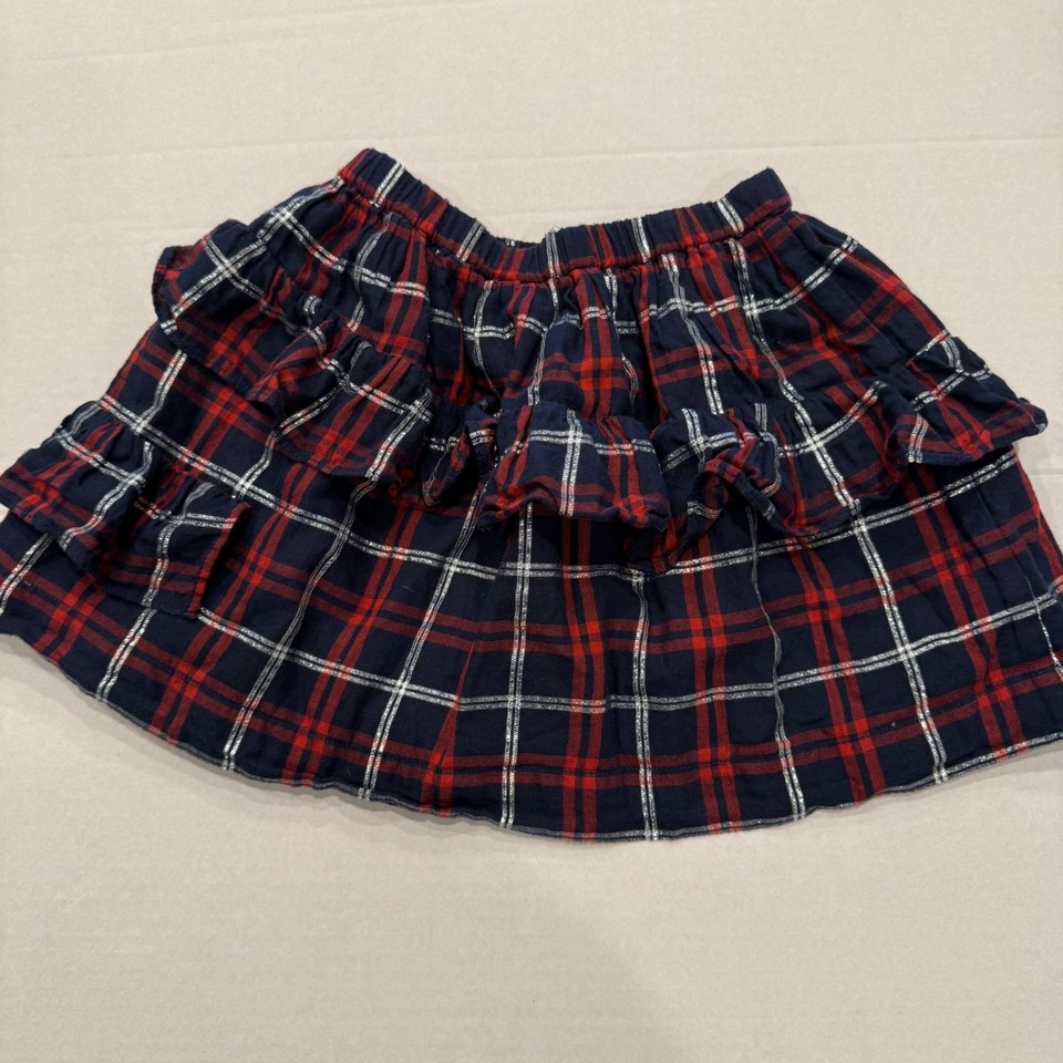 Crewcuts J Crew Girls 4-6 tartan plaid ruffle skirt holiday | eBay