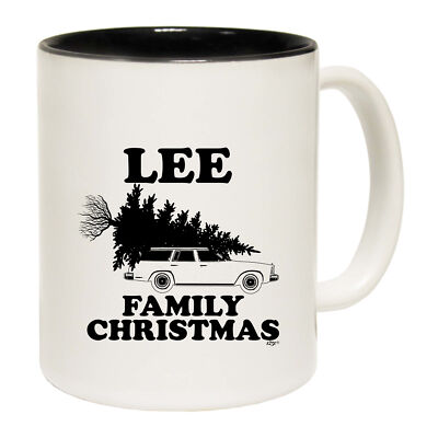 Family Christmas Lee GIFT BOXED Funny Mugs Novelty Coffee Mug Cup ...