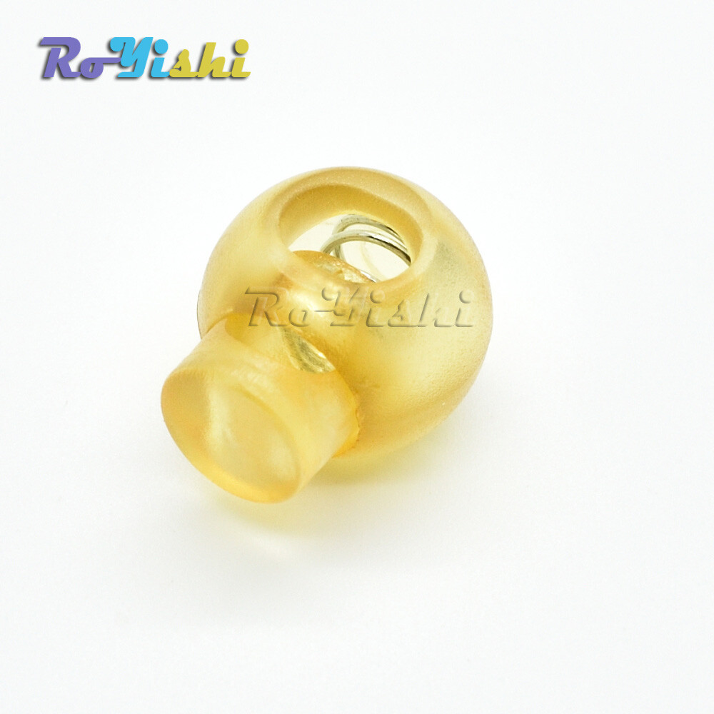 Mixed Colorful Cord Lock Toggle Clip Stopper Plastic Transparent Clear ...