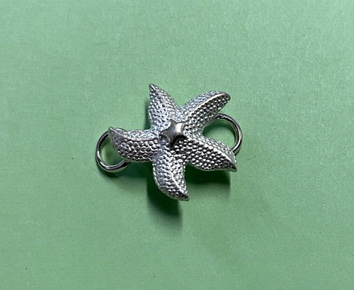 Starfish Clasp Sterling Silver 925 SILVER star center Convertible ...