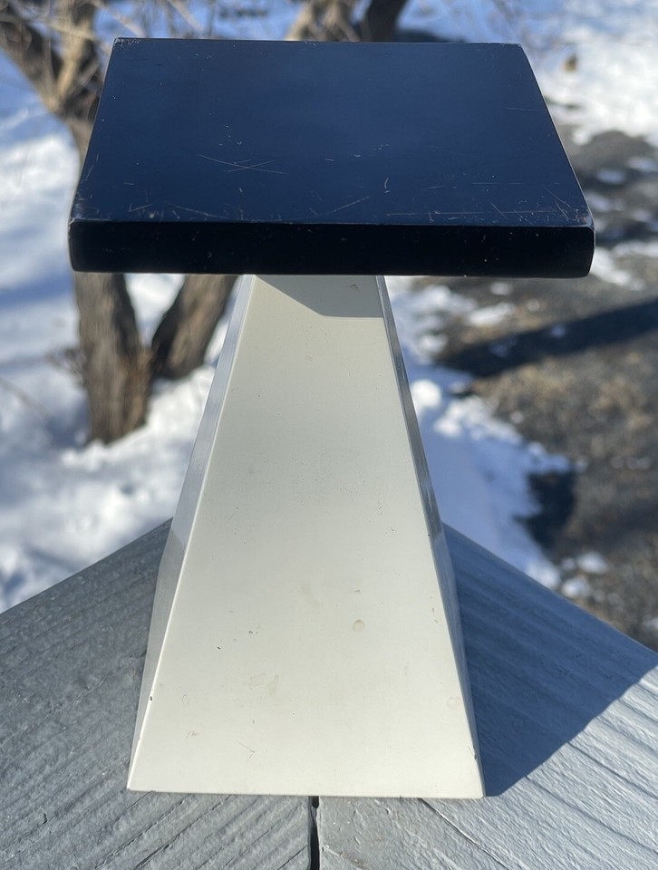 Antique - Vintage Mid-Century Modern Art Deco Black White Steel Stand ...