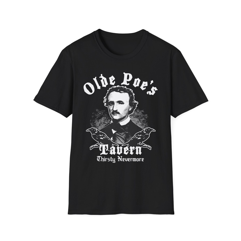 Olde Poe's Tavern T-Shirt Gothic Edgar Allan Poe Speakeasy Tee | eBay