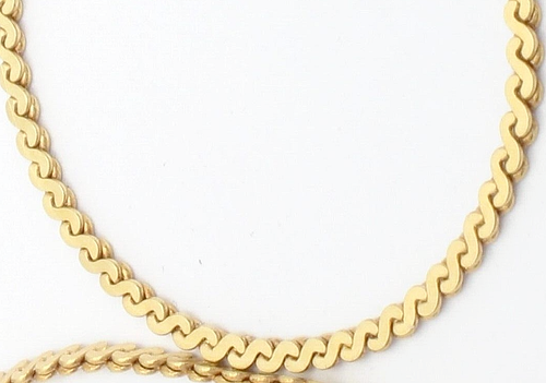 Solid 14K Gold 2.7gm -Flat S - 1.25mm Sturdy Boy Girl Chocker Chain ...