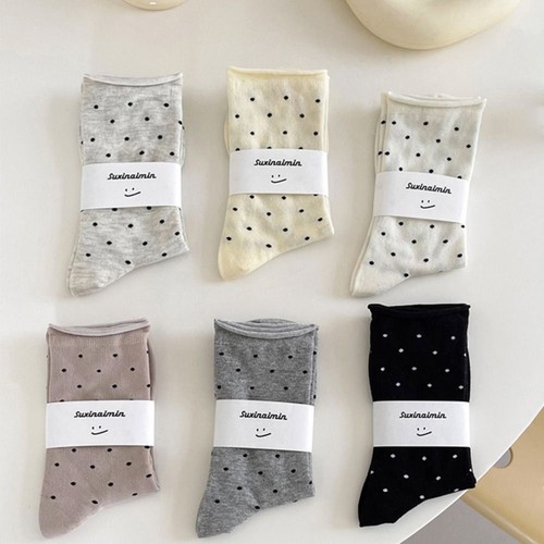 1 pair Fashion Cotton Tube Socks Breathable Curled Edges Socks | eBay