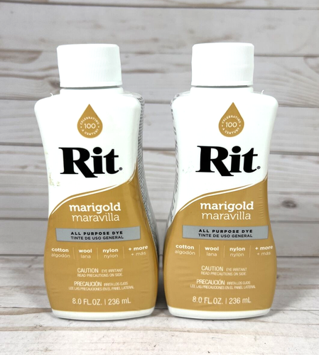 RIT Liquid Marigold All Purpose Dye 8oz (Lot of 2) 885967885606| eBay