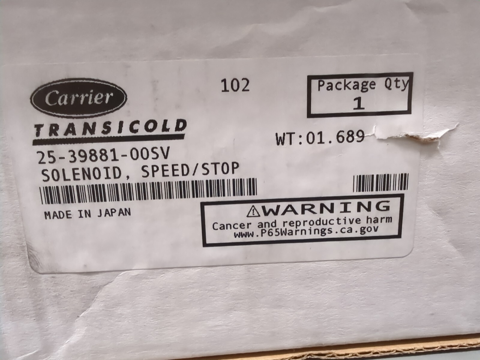 25-39881-00SV CARRIER TRANSICOLD FUEL SPEED ACTUATOR for sale online | eBay