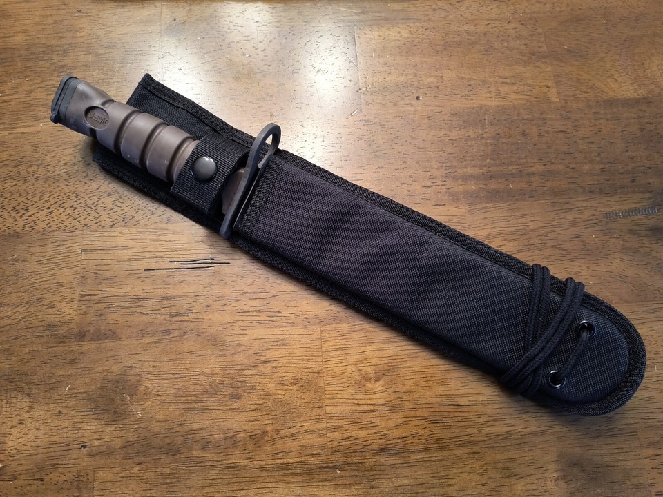 OKC-3S OKC3S Knife USMC Marine Corps Bayonet & Ontario Sheath Scabbard ...