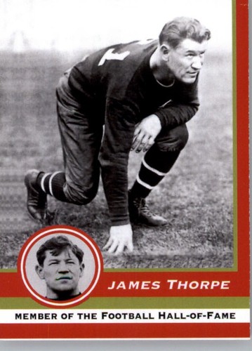 Jim Thorpe Hall of Fame Prototype Football Card | eBay