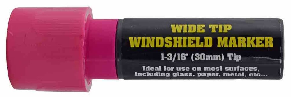 30mm Wide Tip Windshield Markers - Works On Most Surfaces - Glass ...