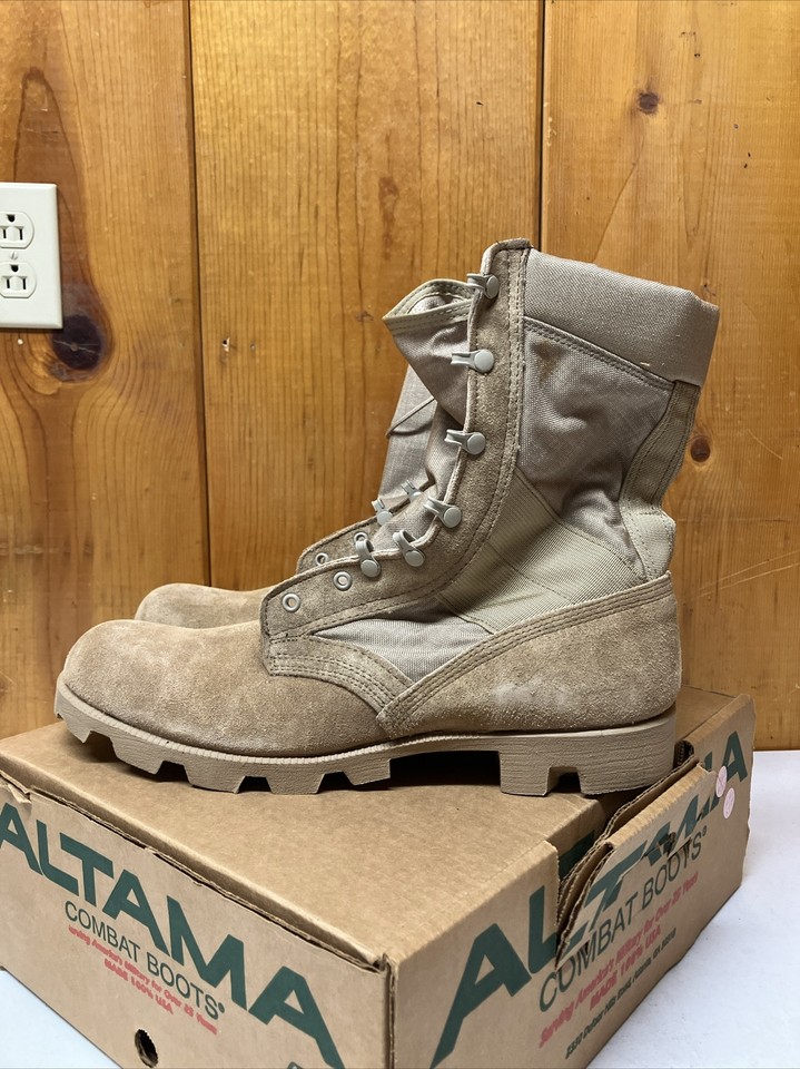 Altama Hot Weather Tan Beige HW 3 Cage/Prime Army Combat Boots Mens US ...