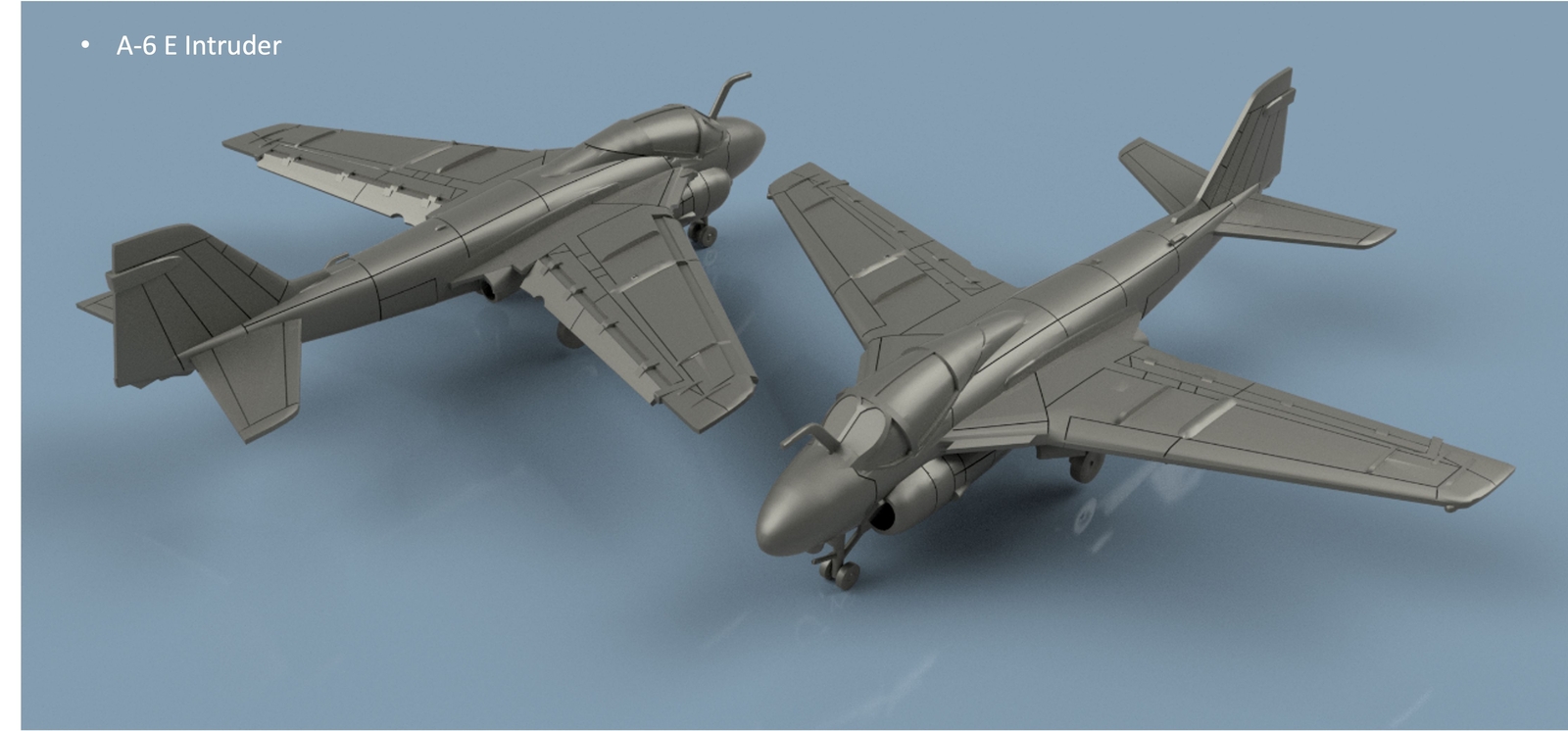 L'Arsenal Models 1/700 A-6E INTRUDER UNFOLDED WINGS (5) 3D Printed Set ...