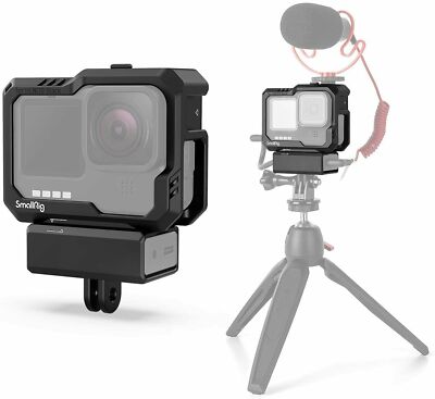 SmallRig Cage for GoPro 12 /GoPro Hero11/10/9(Black) w/Two Cold Shoe ...