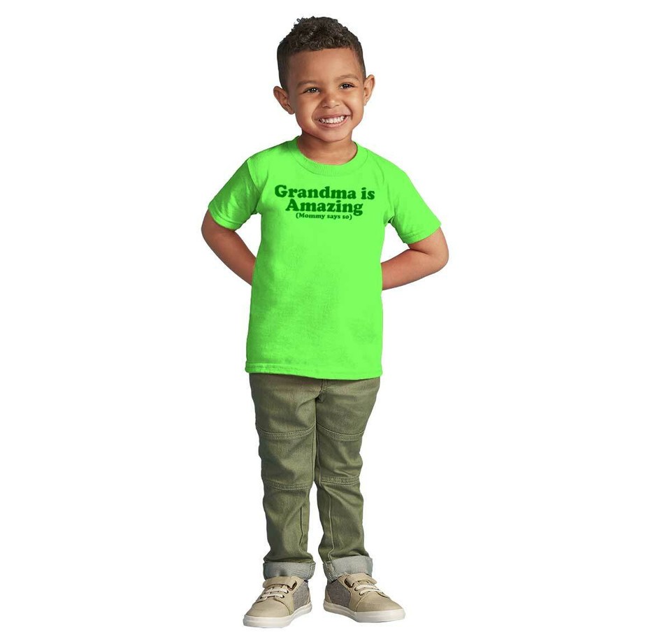 Nana Grandma Is Amazing Grammy Shower Gift Toddler Boy Girl Youth T ...