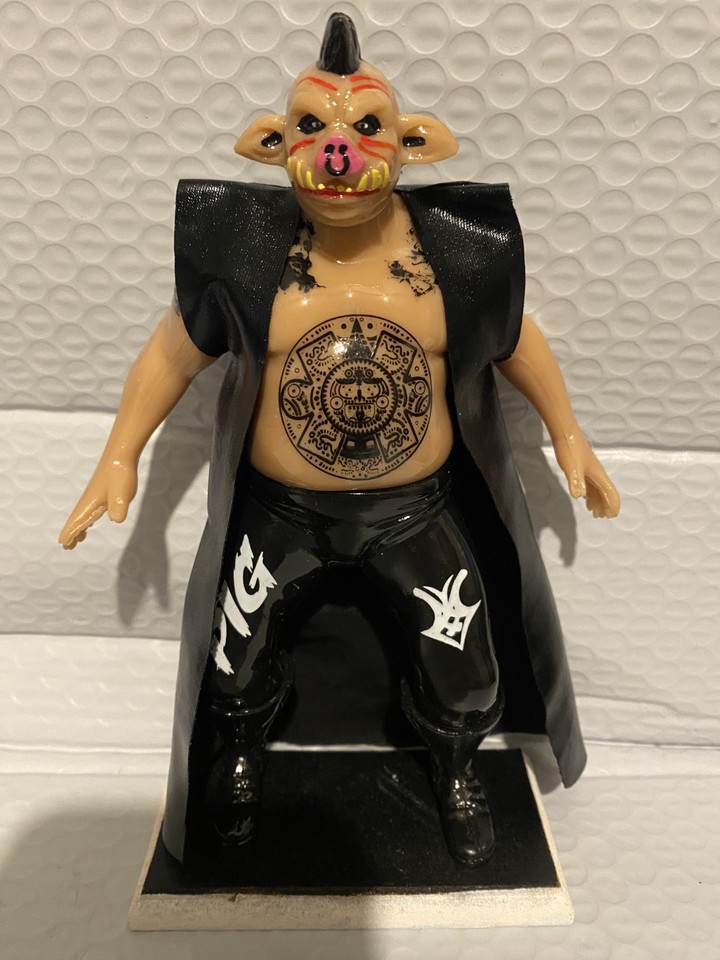 Puerquiza Extrema Pig Destructor Wrestler 7in Action Figure Mexican Toy ...