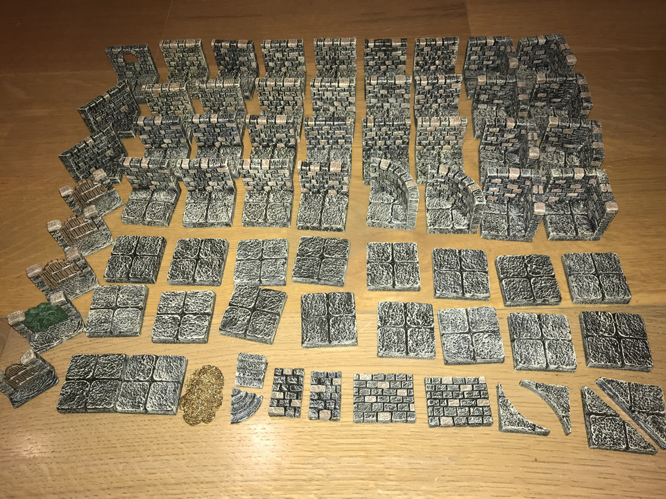 Dwarven Forge CASTLE TILE GROUP/LOT Terrain Painted | eBay