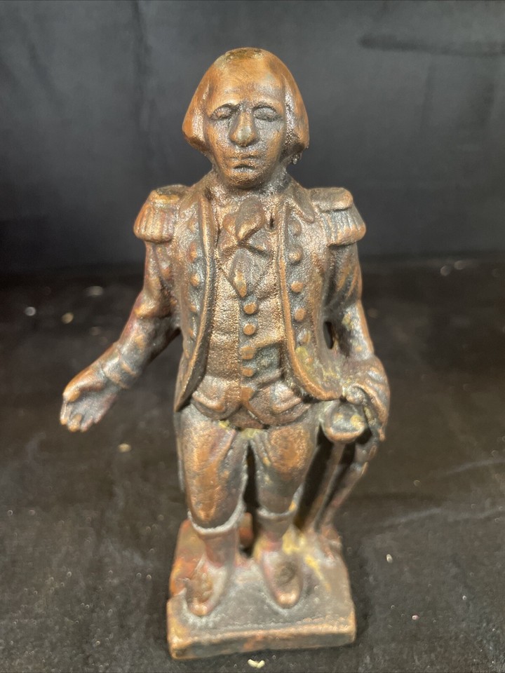 Vintage George Washington Metal Bank Statue Bronze Brass Cast Iron | eBay