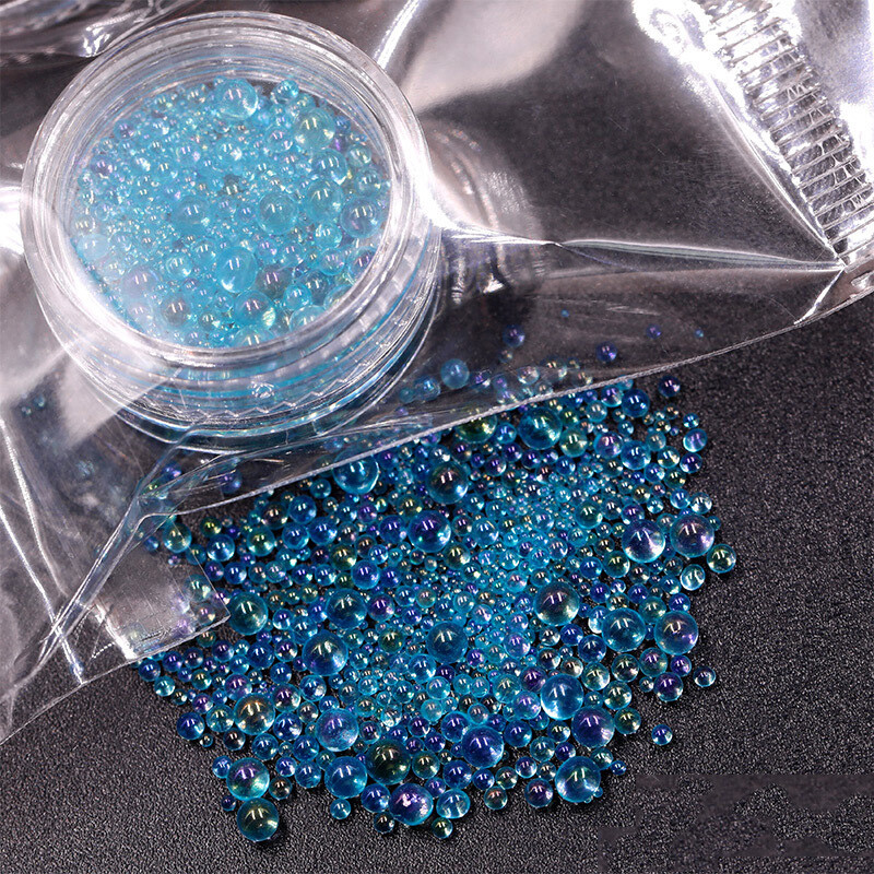 Mini Caviar Beads Crystal Tiny Rhinestones Micro Bead 3D Glitter Nail ...