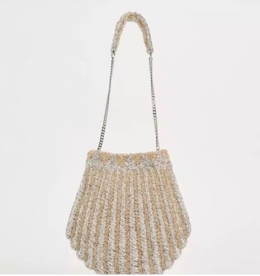 BEADED SEASHELL BAG-Zara | eBay