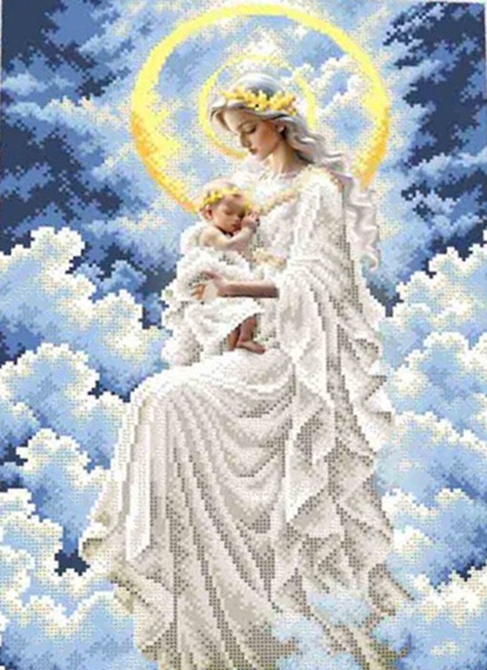 Bead Embroidery Kit Madonna DIY Bead needlepoint Beadwork | eBay